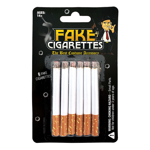 Fake Cigarettes (Pack of 6) - Realistic Movie, Stage & Costume Theatre ...